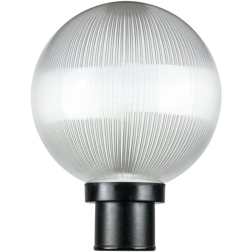 Sunlite 1-Light Black Plastic Hardwired Outdoor Weather Resistant Post ...