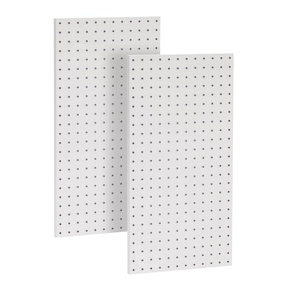 Angel Sar White Metal Pegboard Wall Panels for Garage Tool Storage (2 ...