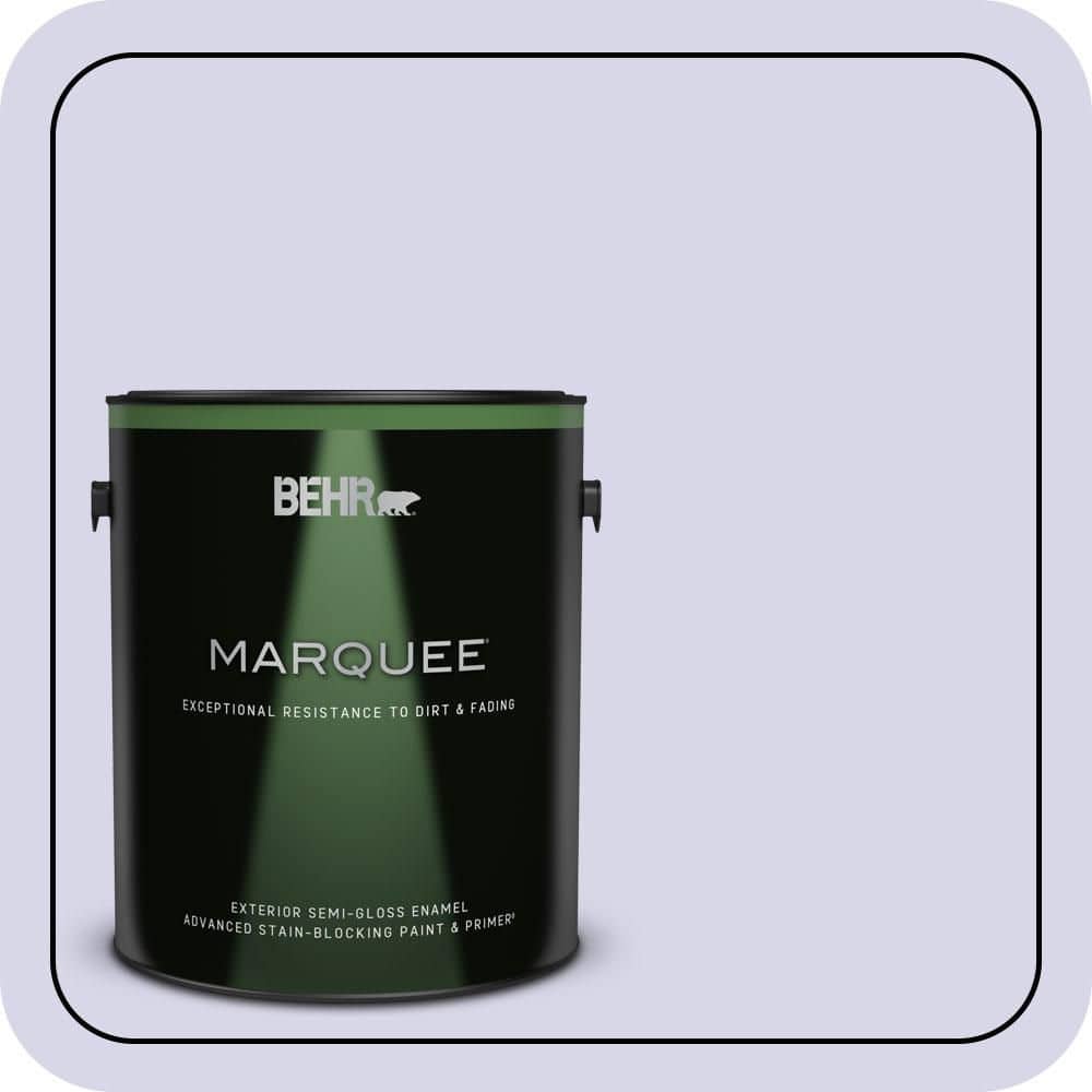 BEHR MARQUEE 1 gal. #630A-2 February Frost Semi-Gloss Enamel Exterior ...