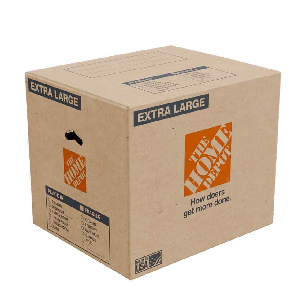 The Home Depot 24 in. L x 20 in. W x 20 in. D Extra-Large Moving ...