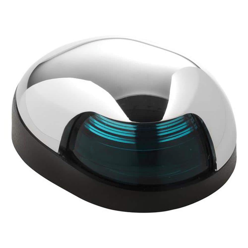 ATTWOOD Quasar 1 miles Sidelight Starboard/Green, Chrome Housing 3153G7 ...