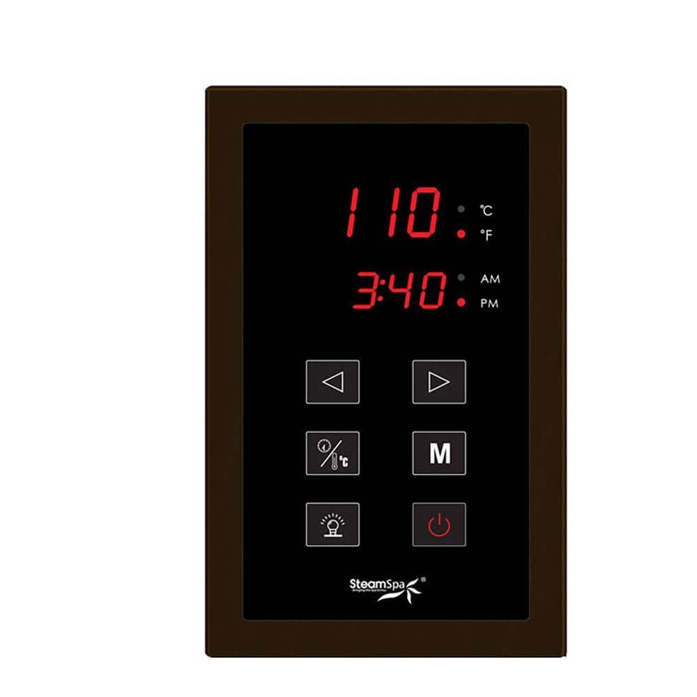 SteamSpa Touch Panel Control System in Oil Rubbed Bronze STPOB - The ...