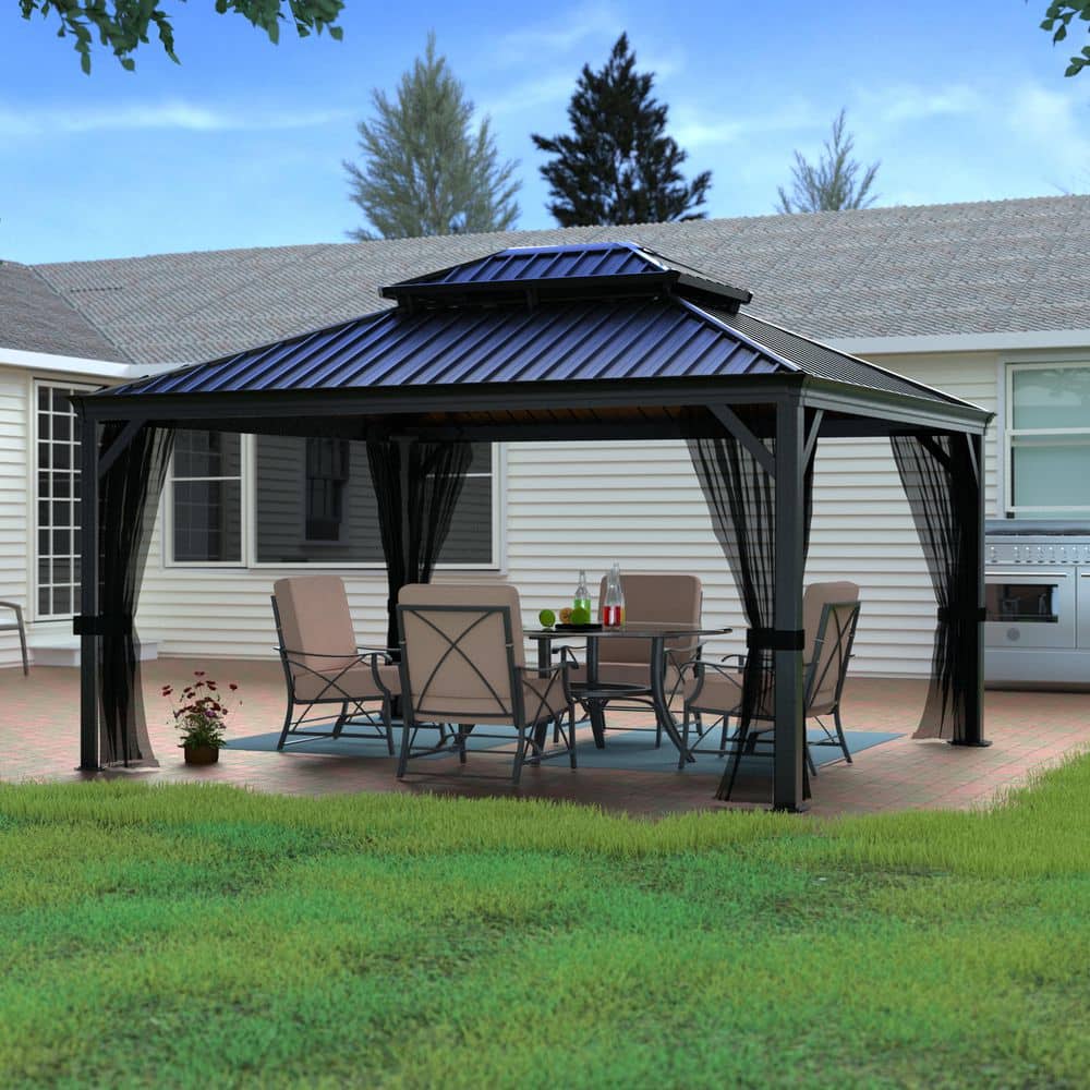 Have a question about VEIKOUS 14 ft. W x 10 ft. D Aluminum Hardtop ...