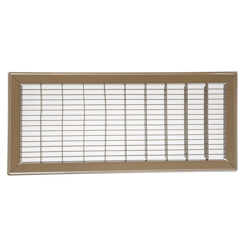 Venti Air 24 in. Wide x 8 in. High Rectangular Floor Return Air Grille ...