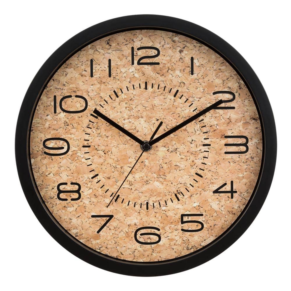 La Crosse Clock 12 In. Felix Cork Analog Quartz Wall Clock 404-3832 ...