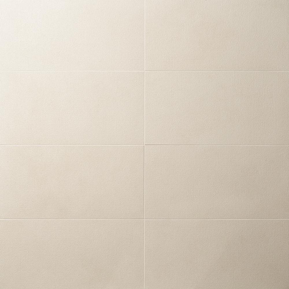 Ivy Hill Tile Technique Cream 4 in. x 0.43 in. Textured Porcelain Tile ...