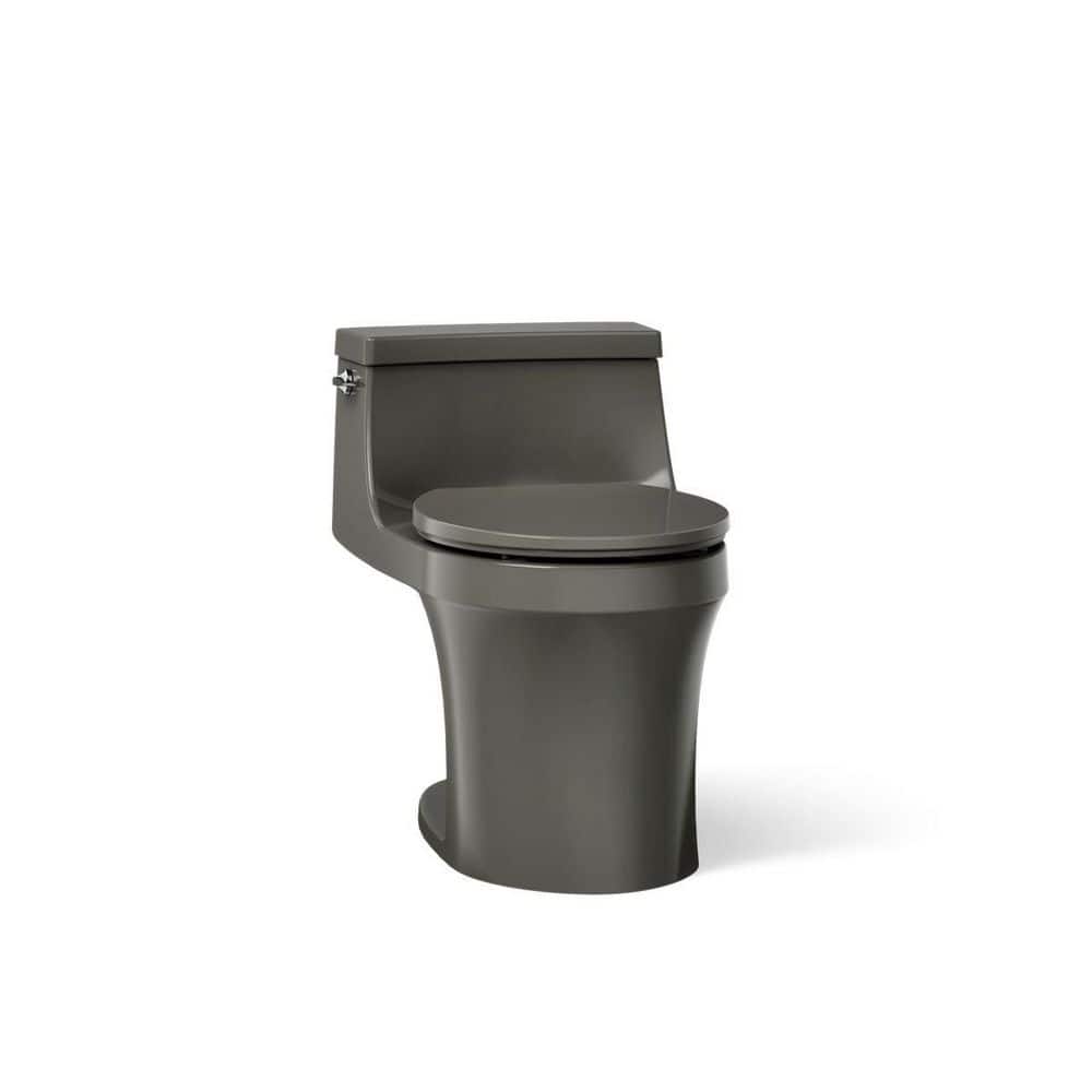 KOHLER San Souci 12 in. 1-Piece 1.28 GPF Single Flush Round Toilet in ...