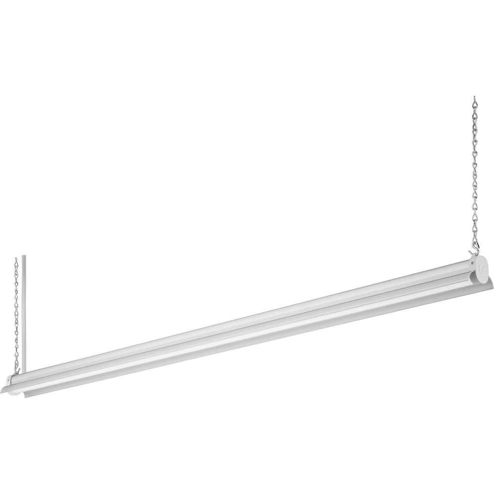 Lithonia Lighting 4 ft. 36-Watt Natural Aluminum Integrated LED Shop ...
