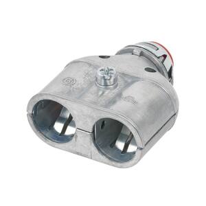 BRIDGEPORT 1/2 in. Duplex E-Z LOCK Snap-in AC/MC/MCI-A Cable Connectors ...