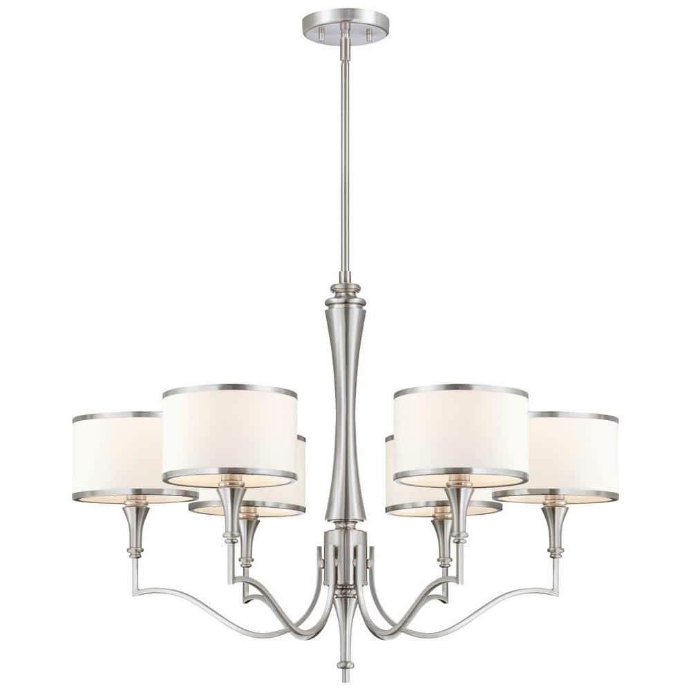 Thomas Lighting Gramercy Park 6-Light Brushed Nickel Chandelier ...