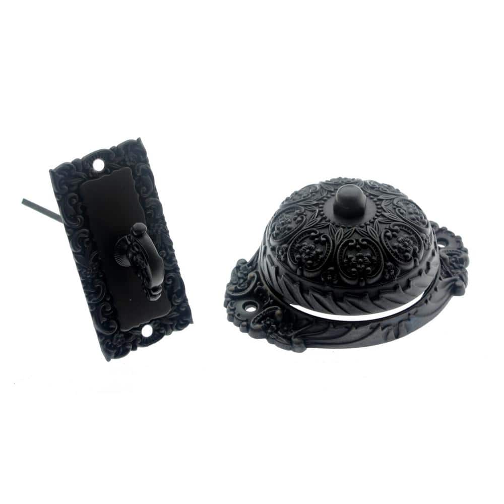 idh by St. Simons Solid Brass Ornate Mechanical Twist Door Bell in Oil ...