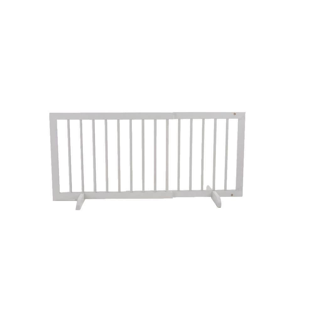 Cardinal Gates 20 in. H x 28 in. to 51.75 in. W x 2 in. D White Step ...