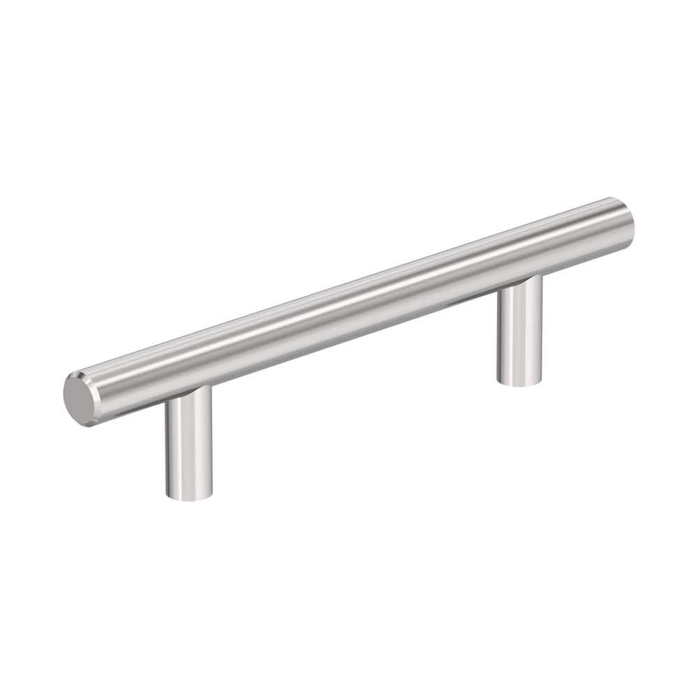 Amerock Bar Pulls Hollow 3-3/4 in. (96mm) Modern Polished Chrome Bar ...