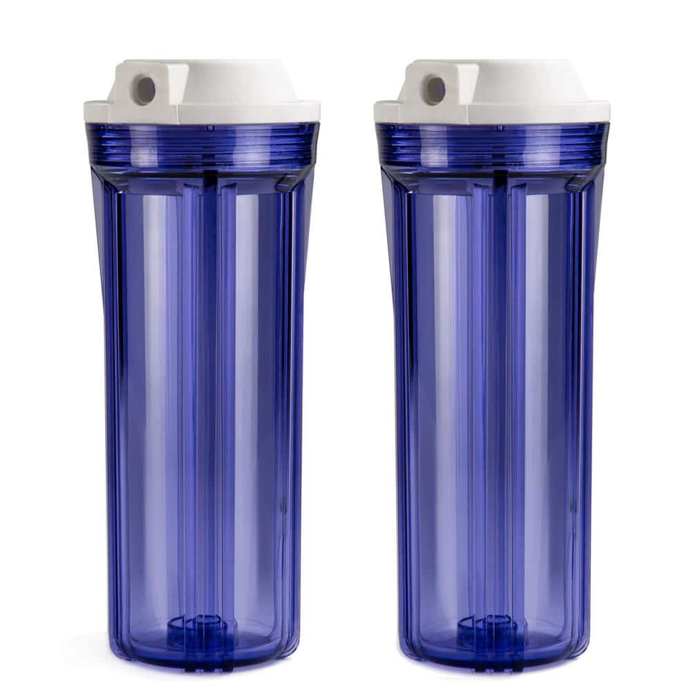 ISPRING Transparent Water Filter Housings 10 in. RO / Aquarium (2-Pack ...