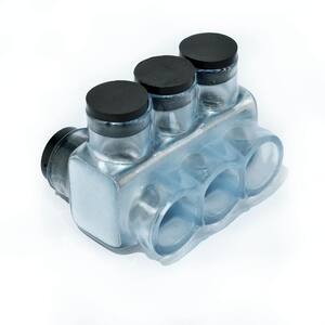 Vision Tap 3/0 - 6 AWG Insulated Multi-Tap Connector 3-Port Dual-Sided ...