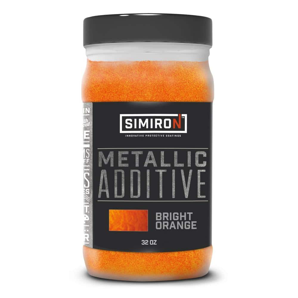 SIMIRON 32 oz. Bright Orange Metallic Paint and Epoxy Additive for 3 ...