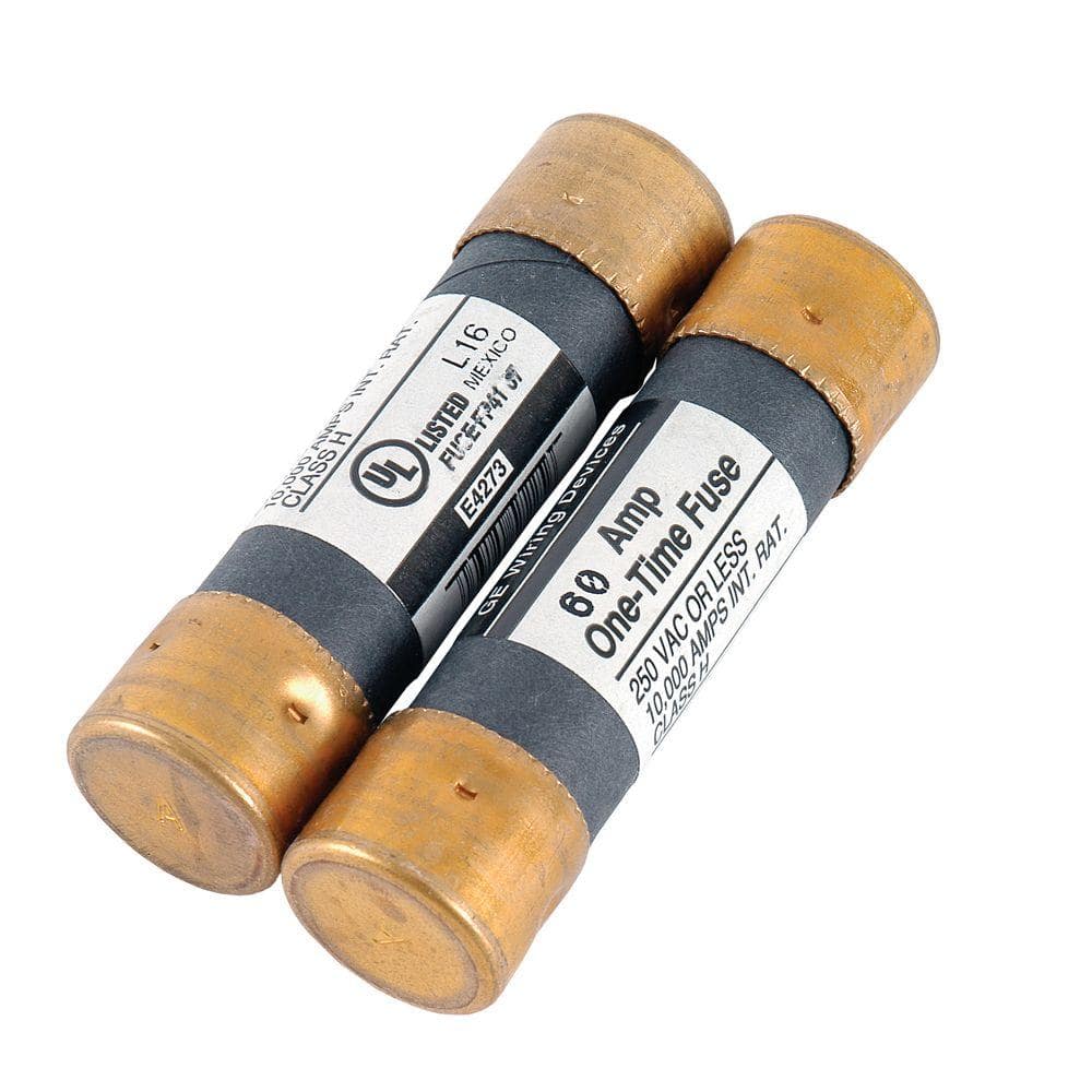 GE 60 Amp Cartridge Type Fuse 2 Pack 54226 The Home Depot