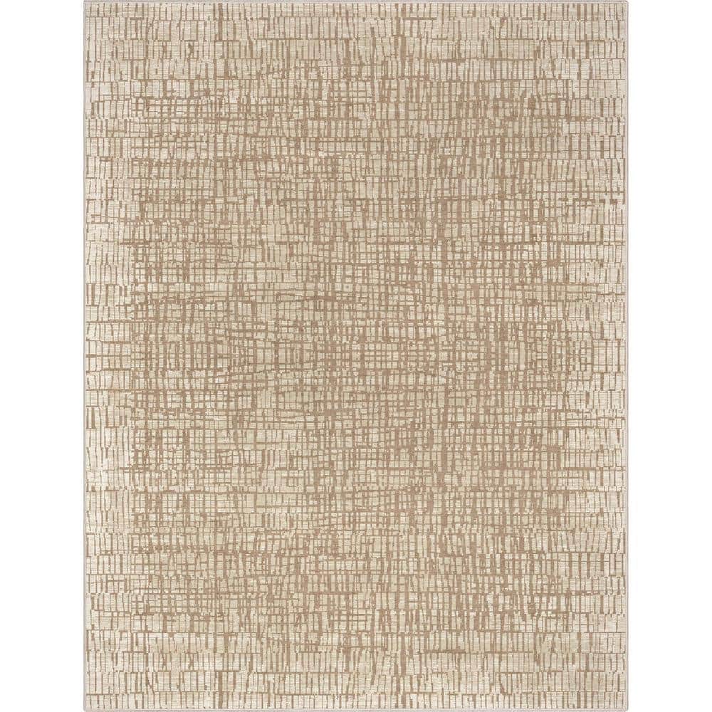 Well Woven Ivory 9 ft. 10 in. x 13 ft. Abstract Nightscape Modern ...