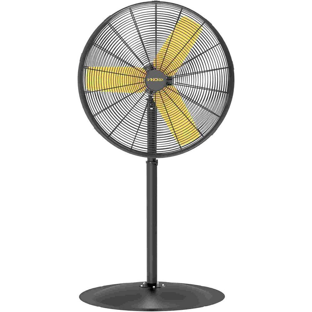 Atemomen 30 in. 3 Fan Speeds Commercial/Industrial Pedestal Fan in ...