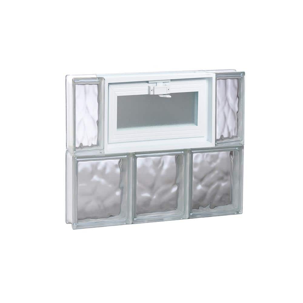 Clearly Secure 17.25 in. x 15.5 in. x 3.125 in. Frameless Wave Pattern ...