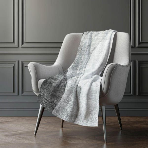 Addison Rugs Premium Machine Washable ASB667 Gray 50 in. x 70 in ...