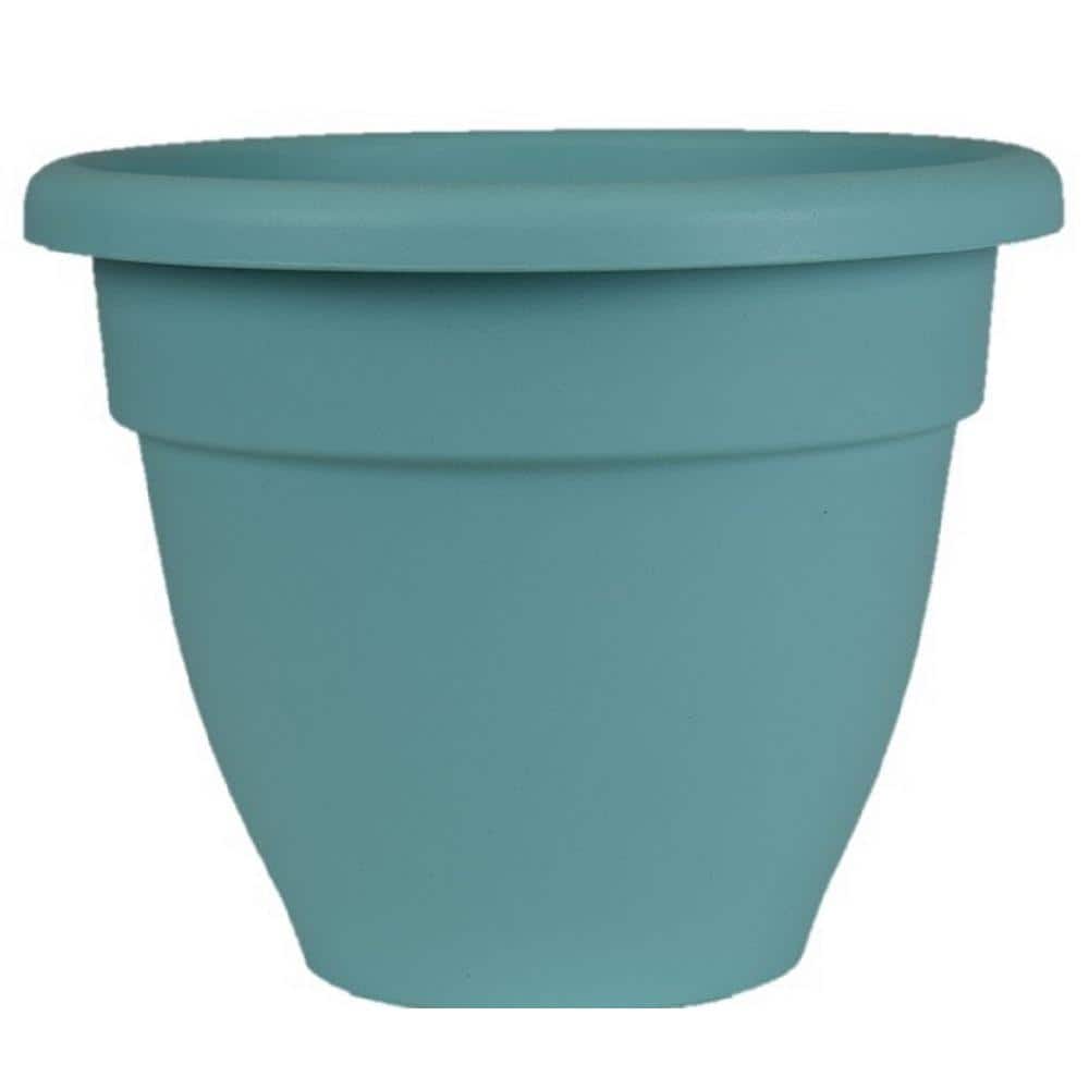 THE HC COMPANIES Caribbean 8 in. Dia x 6.75 in. H Dusty Teal Plastic ...