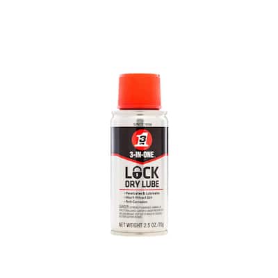 3-IN-ONE 2.5 oz. Lock Dry Lube, Lock Lube and Penetrant – Home Depot ...