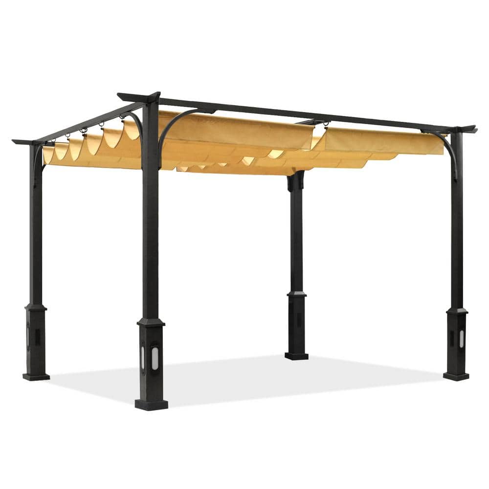 Terracemaster Terracemaster 10 ft. x 10 ft. Metal Pergola Frame ...