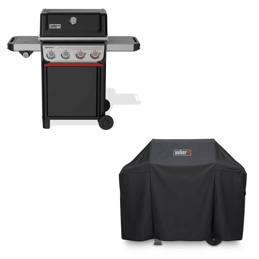 Weber Spirit E-435 4-Burner Liquid Propane Gas Grill in Black with Sear ...