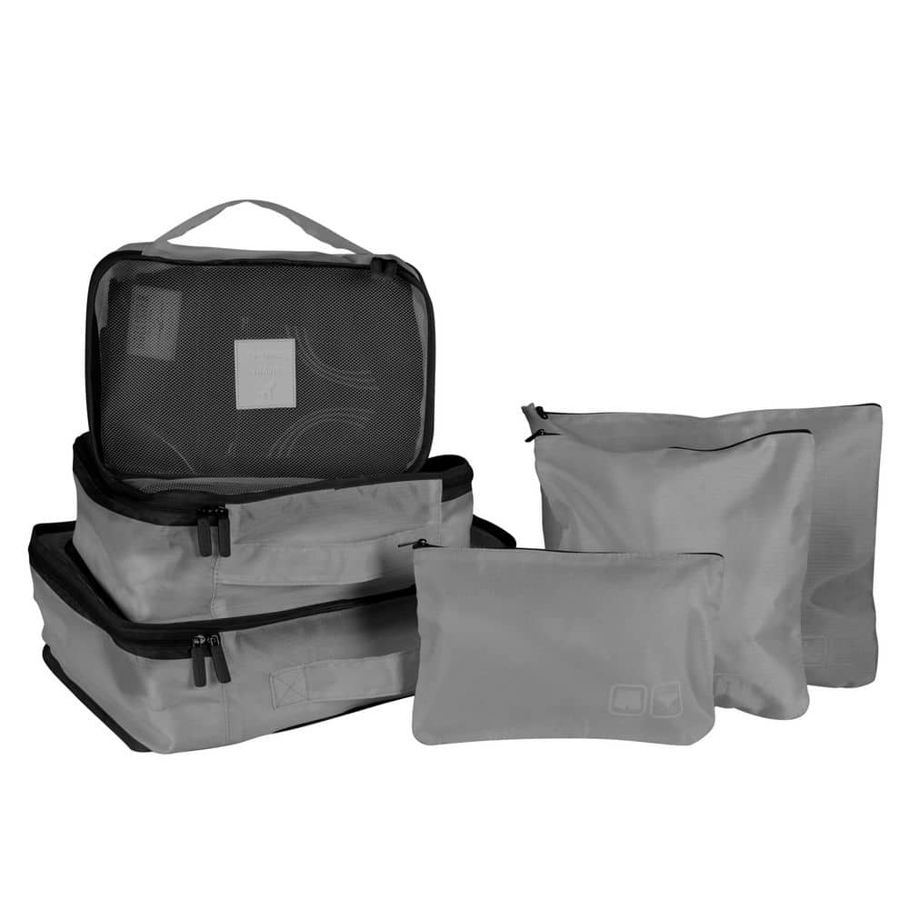 GForce 6-Piece Ultimate Traveling Set in Grey 27105-GREY - The Home Depot