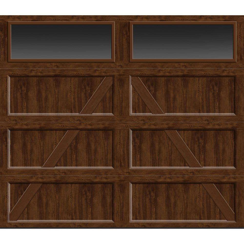 Clopay Bridgeport Steel Design A 8 ft. x 7 ft. Insulated 12.9 R-Value ...