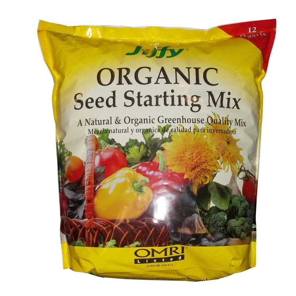 Jiffy 12 Qt. Organic Seed Starting Mix G312 - The Home Depot