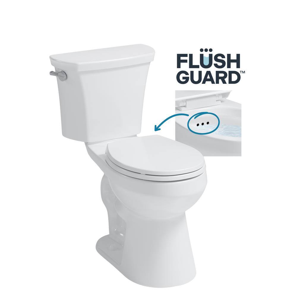 CRAFT + MAIN Deven Flush Guard 12 in. 2-Piece 1.28 GPF Single Flush ...
