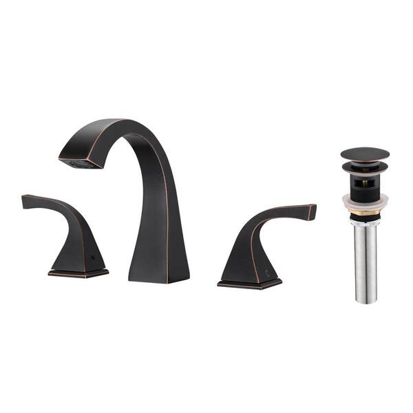 GIVING TREE 8 in. Widespread 2-Handle Bathroom Faucet Combo Kit with ...