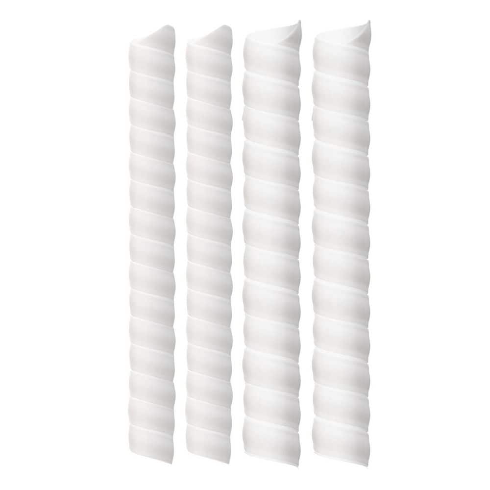 Justincity 15.74 in. White Plastic Tree Sapling Support Spiral Tree ...