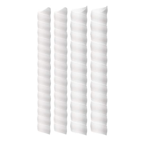 Justincity 15.74 in. White Plastic Tree Sapling Support Spiral Tree ...
