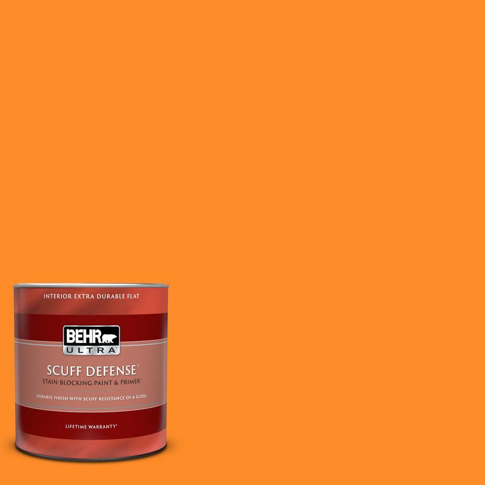 BEHR ULTRA 1 qt. #S-G-280 Mango Madness Extra Durable Flat Interior ...