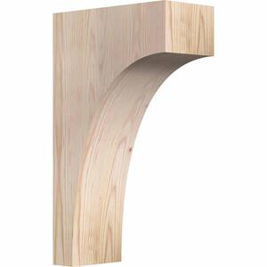 Ekena Millwork 6 in. x 12 in. x 20 in. Douglas Fir Carmel Smooth Corbel ...