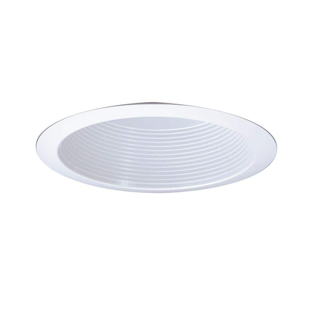 All-Pro 6 in. Gloss White CFL Recessed Ceiling Light Reflector Baffle ...