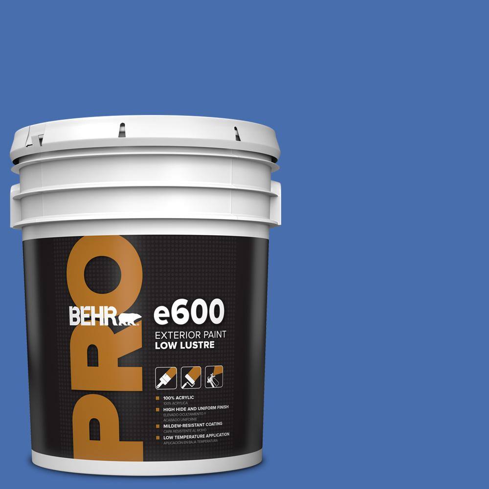 BEHR PRO 5 gal. #PPU15-05 New Age Blue Low Luster Exterior Paint ...