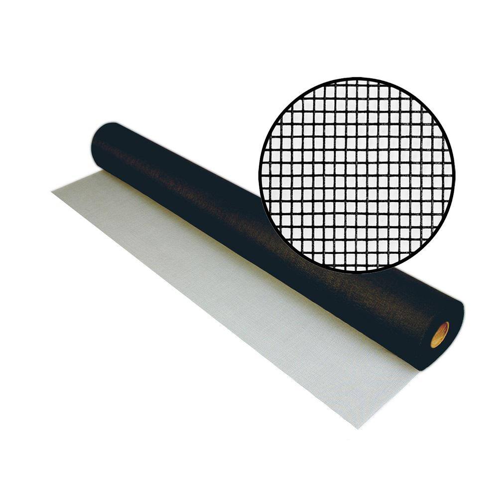 RITESCREEN Charcoal Fiberglass Mesh Roll 60 in. x 25 ft. FG-MSFG60X25-L ...