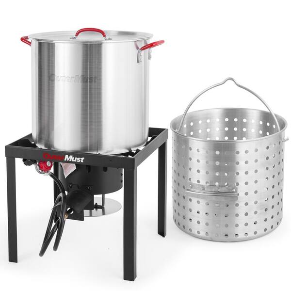 GASONE 60 Qt. Seafood Boiling Kit - Crawfish Boiler with Pot, Basket ...