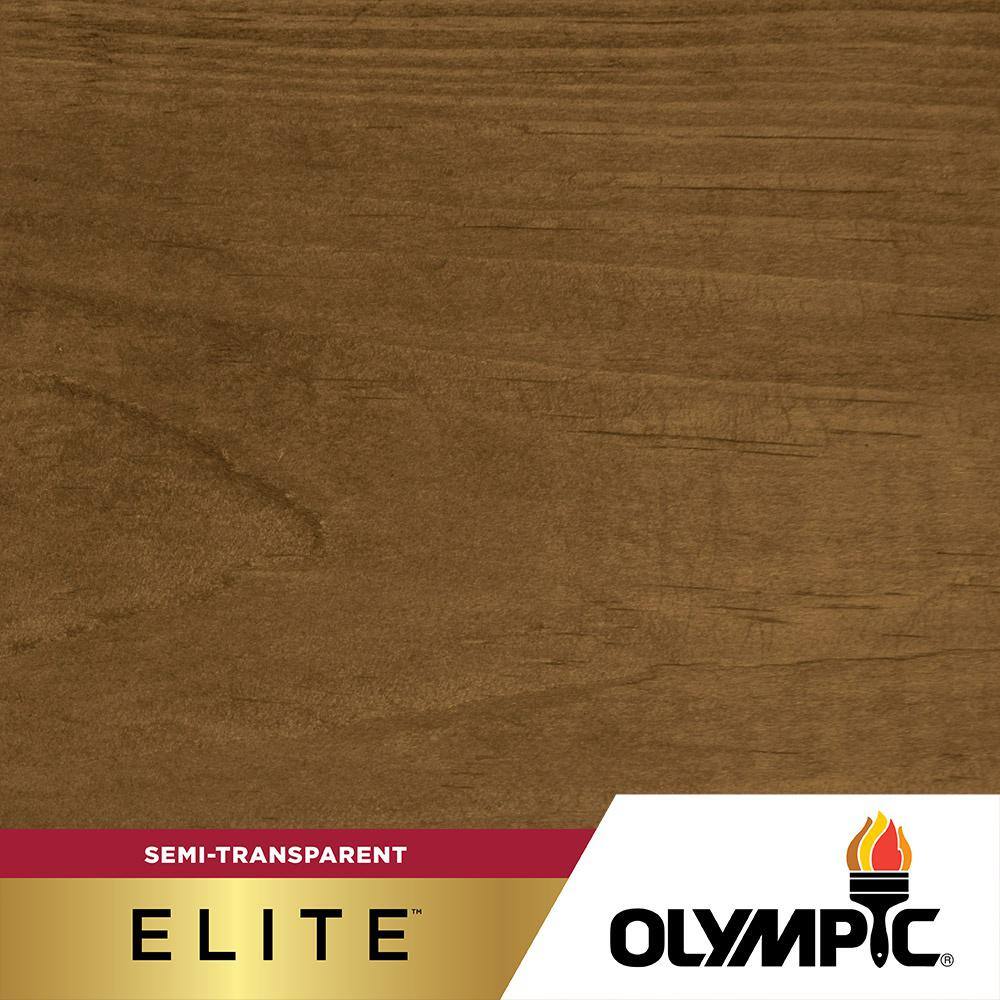 Olympic Elite 8 oz. ST-2016 Light Mocha Semi-Transparent Exterior Stain ...