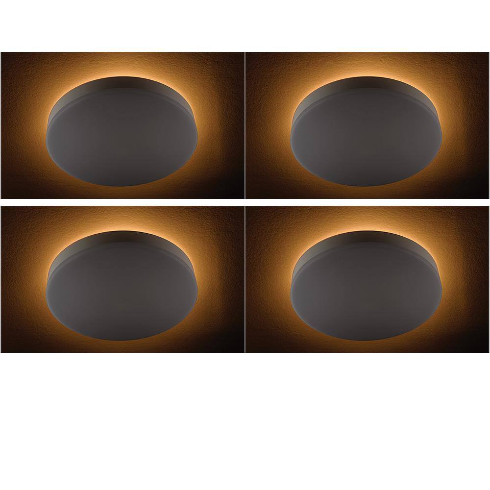 Commercial Electric 11 in. Color Changing Selectable LED Flush Mount ...