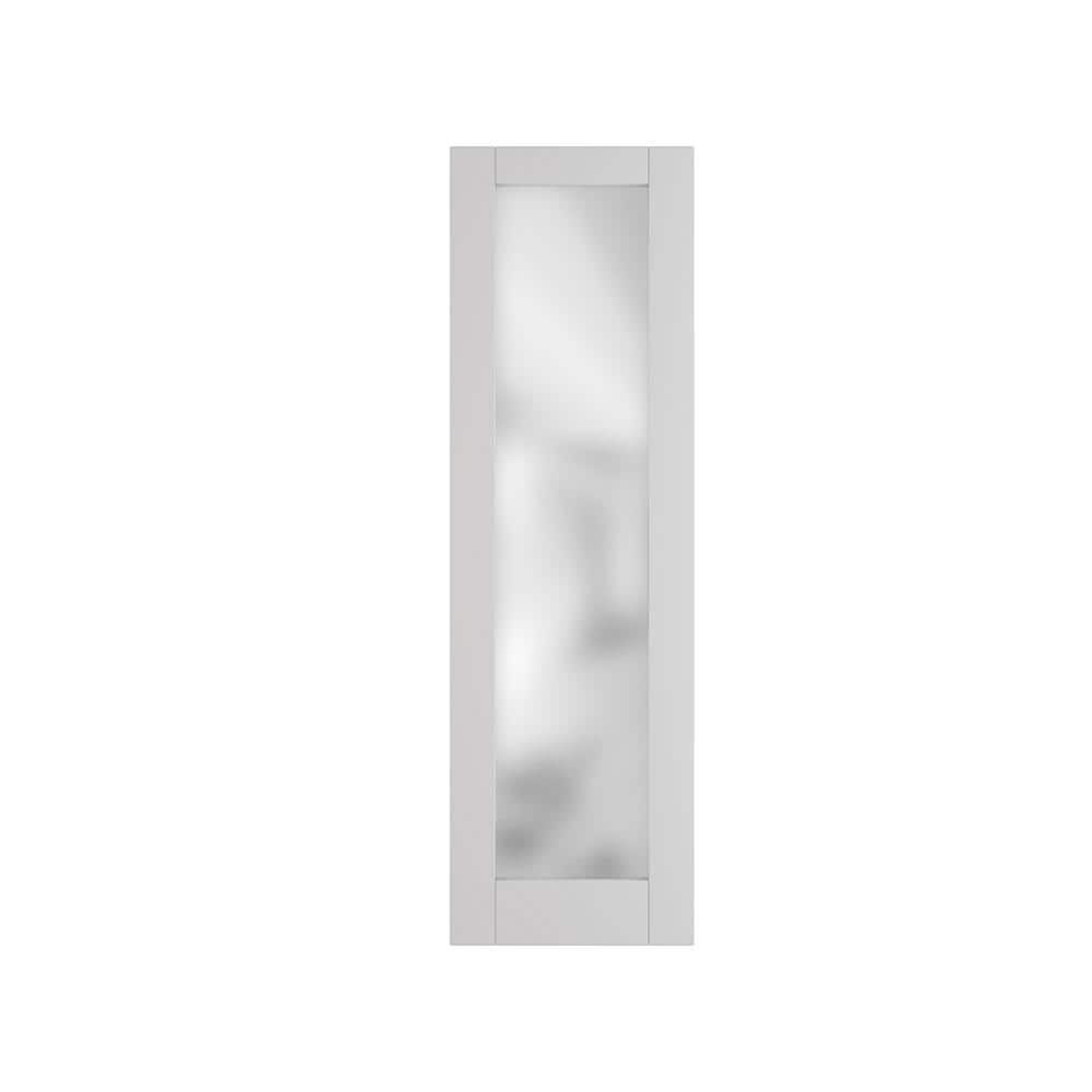TENONER 24 in. W. x 80 in. MDF, Finished, Primed, White, 1-Lite ...