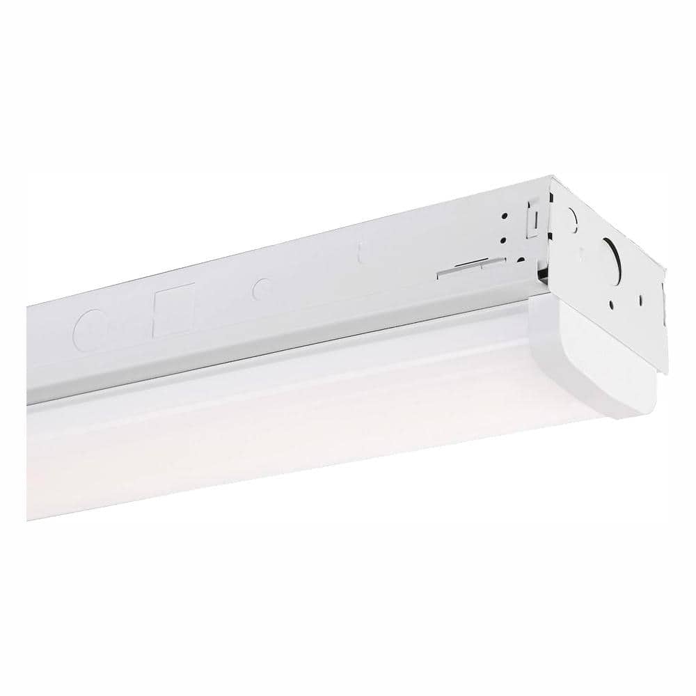 EnviroLite 4 ft. 500-Watt Equivalent Integrated LED White Strip Light ... EnviroLite 4 ft. 500-Watt Equivalent Integrated LED White Strip Light ...