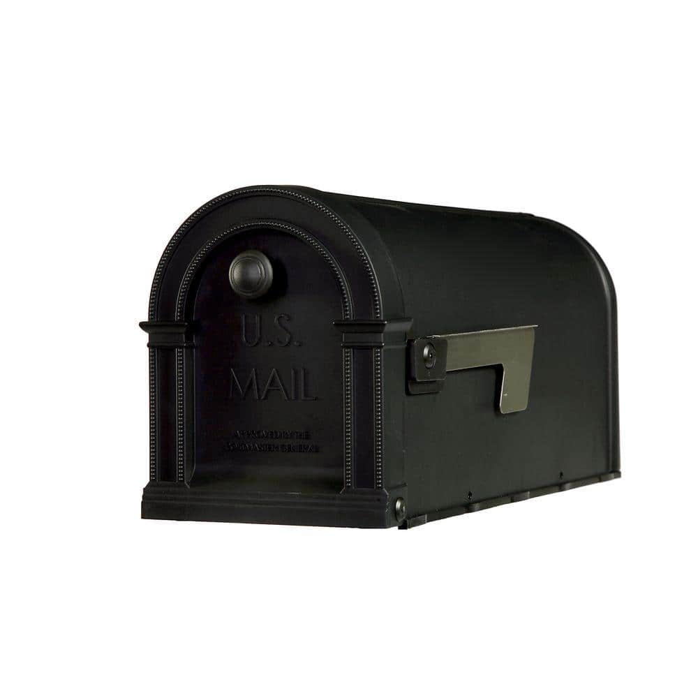 Gibraltar Mailboxes Lincoln Decorative Plastic Post-Mount Mailbox ...