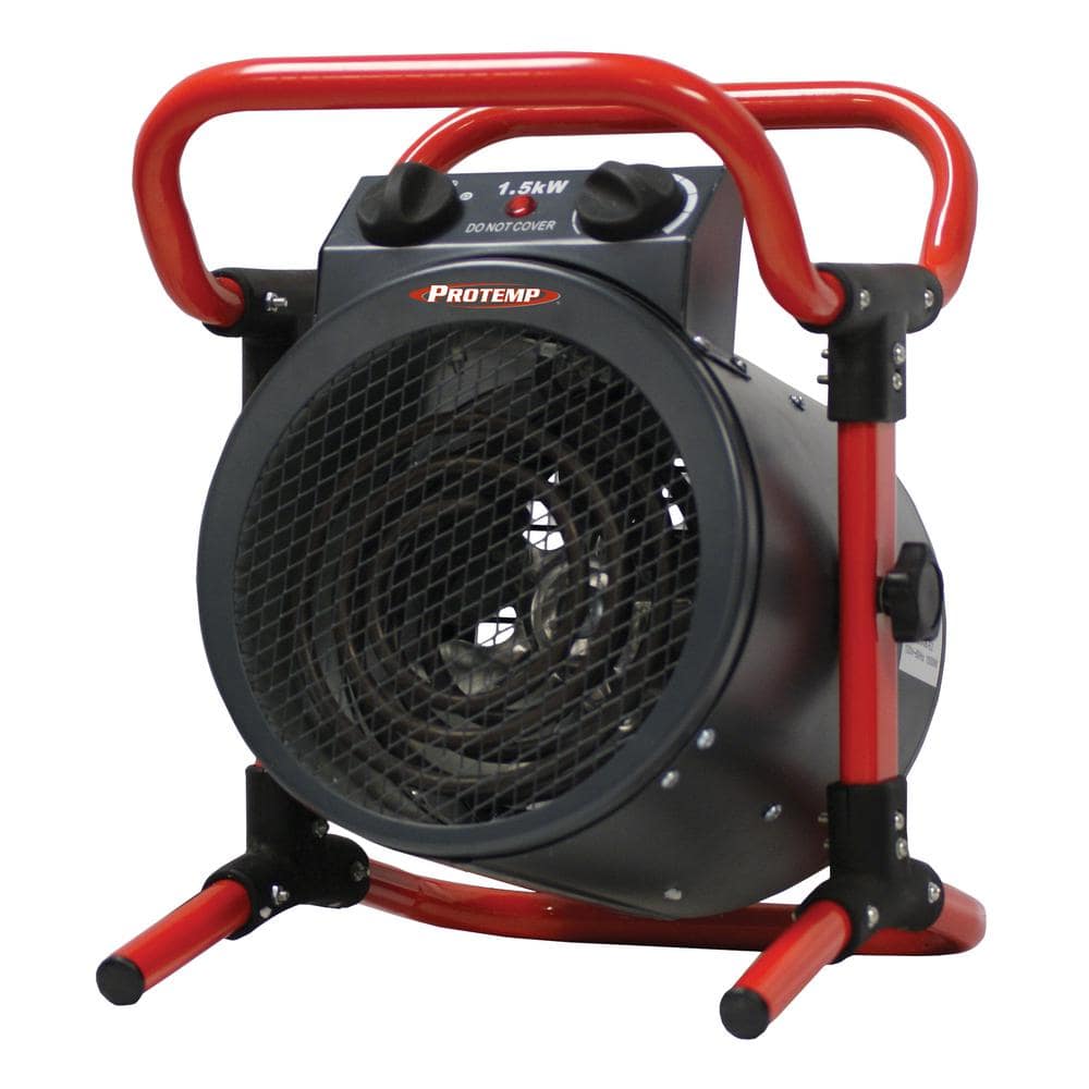 ProTemp Turbo 1500-Watt Electric Fan Space Heater with Thermostat PT ...
