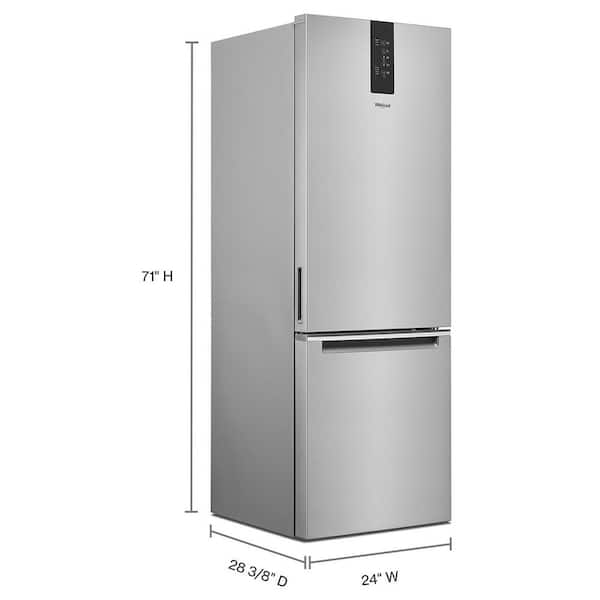 Home depot whirlpool refrigerator bottom freezer store