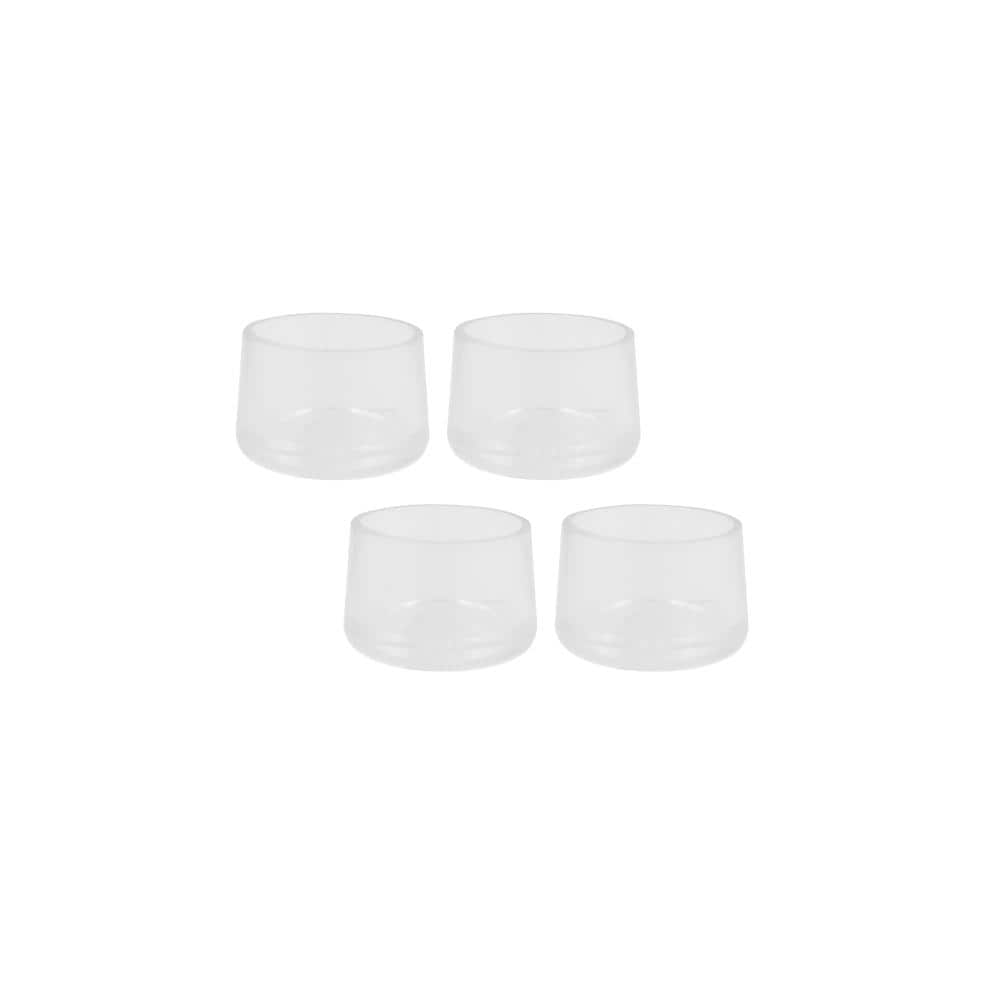 Everbilt 7/8 in. Clear Leg Tip (4-Pack) 804714 - The Home Depot